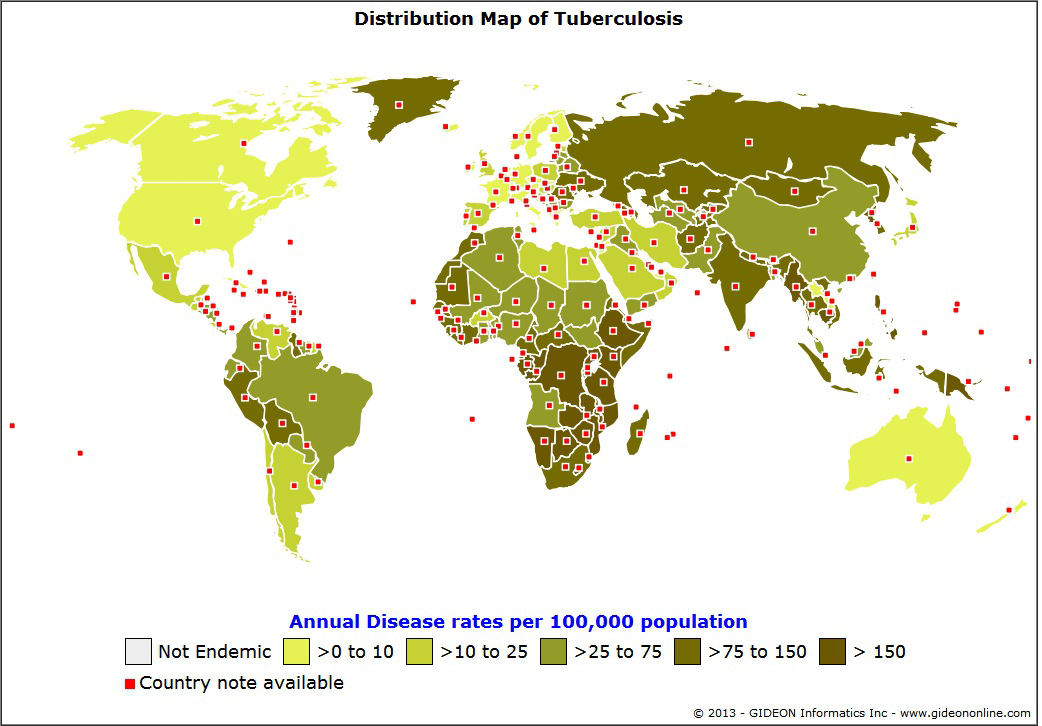 2013 edition of GIDEON eBooks with maps - GIDEON - Global Infectious ...